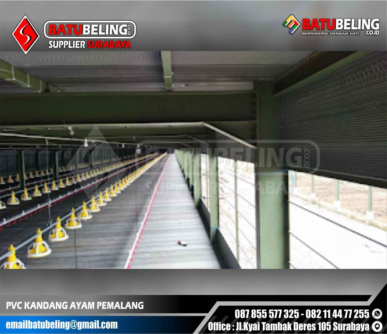 Jual Lantai PVC Kandang Ayam Kebumen No. 1